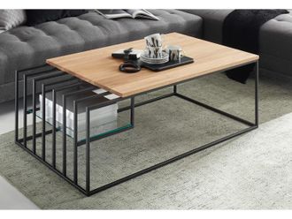 Möbelando Couchtisch Wohnzimmertisch Sofatisch Ablagetisch Tisch Wohnzimmer Jurien Bay I Eiche