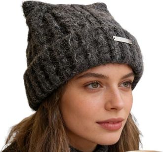 Generic Bonnet dhiver, isol&eacute; et respirant avec oreilles de chat - Chapeau de cyclisme chaud pour temps froid - Pour soeur, voyage, ski, randonn&eacute;e, luge, snowb