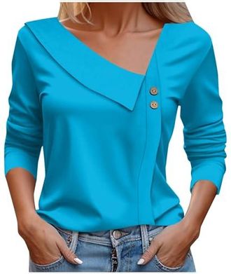 Generic Cocila Tunique Blanche Soldes Vetement Femme Ete Soldes Blouse Blanche Estheticienne Tunique De Noel Grande Taille Chemisier Pull 52 54 56 en Mousseli