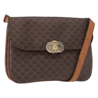 Celine Sac bandouli&egrave;re en plastique Pre-owned - Femme - Pre-owned - Brun - Taille: ONE Size