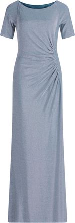Vera Mont Damen Abendkleid im Glitzer-Look 38, Light Blue/Silver