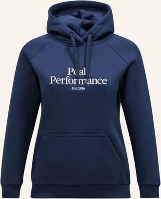 Peak Performance Hoody Original Hood blau