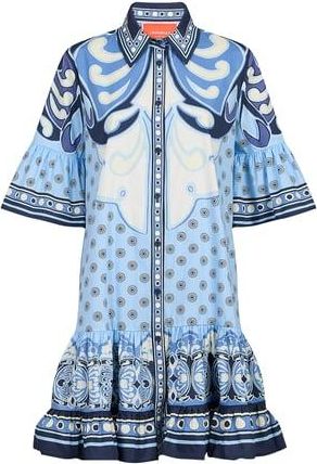 La DoubleJ Robe courte CHOUX imprim&eacute;e en coton
