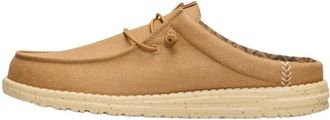 Hey Dude Homme, Chaussures, Brun, Taille: 44 EU Wally Slip Stretch Canvas