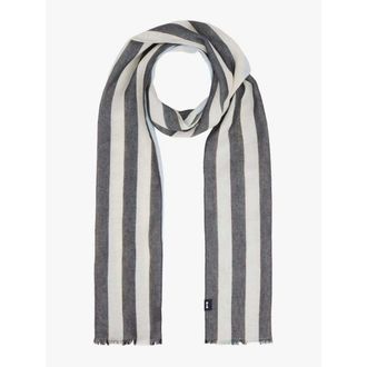 Eden Park Echarpe ray&eacute;e bleue