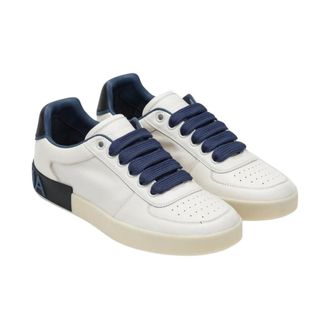 Dolce & Gabbana Portofino Nappa Leder Sneaker - - Shoes - Herren - Wei&szlig; - 42 EU