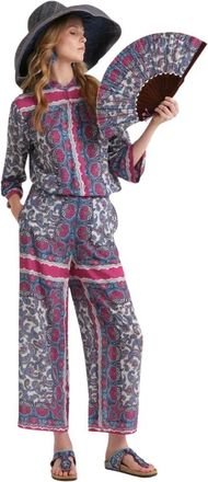 Maliparmi Maliparmi, Femme, Pantalons, Bleu, Taille: 40 FR Pantalon Sunset Paisley