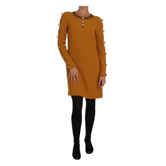 Dolce & Gabbana Mini Langarmkleid - - Dresses - Damen - Braun - S