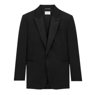 Saint Laurent Herren, Jacken, Schwarzk, 2XLGr&ouml;&szlig;e
