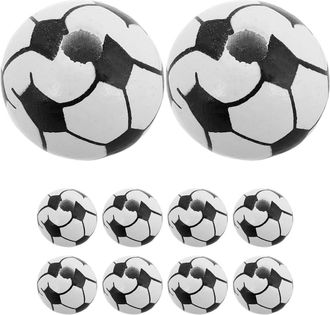 FOMIYES 20 StüCk FußBall Holzperlen FüR Kinder Diy Bastelset FüR ArmbäNder Schmuckherstellung Und Kreative Projekte Sichere Und Bunte Holzperlen Ideal FüR Han