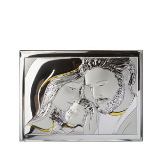 BELTRAMI Ikone Heilige Familie 31 x 22 cm mit Silber Miro Silver