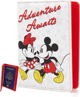 Disney Mickey & Minnie Mouse Reisepasshülle, Reisezubehör, offizielles Lizenzprodukt, Mehrfarbig, klassisch, Mehrfarbig, Einheitsgröße, Klassisch