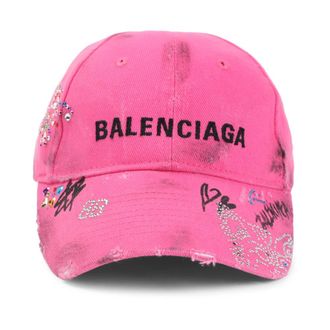 Balenciaga Upcycled Cap - - Accessories - Damen - Rosa - M