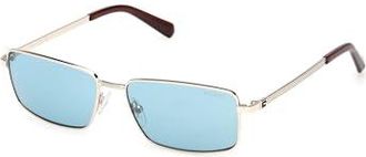 Guess Gu00273 Gafas, 32v Shiny Deep Gold, 56/15/145 Hombre