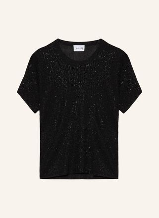 Joseph Ribkoff Strickshirt Mit Glitzergarn Und Schmucksteinen schwarz