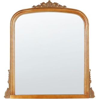Beliani Beliani - Miroir Mural Glamour Vintage M&eacute;tal 75 x 78 cm Dor&eacute; Sussey