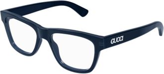 Gucci Chromatische Rechteckige Sonnenbrille mit Glamour-Effekt - - Accessories - unisex - Blau - ONE SIZE