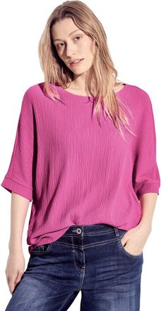 Cecil Damen B344735 Struktur Bluse, Bloomy pink, M