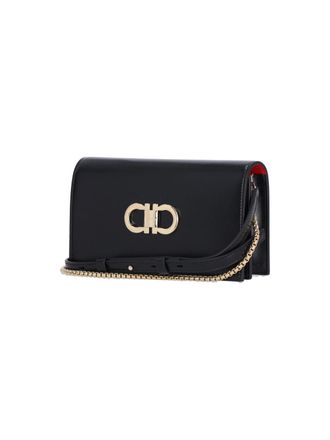 Ferragamo Womens Bags Black Calf Leather
