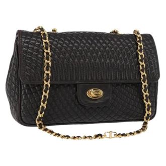 Bally Pre-owned Leder Schultertasche - - Pre-owned - Damen - Schwarzk - ONE SIZE