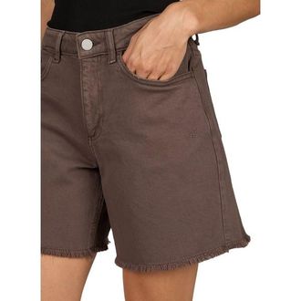 Vila Short Vijaf &agrave; taille mi-haute en coton m&eacute;lang&eacute;