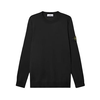 Stone Island Round-Neck Strickwaren - - Knitwear - Herren - Schwarzk - L