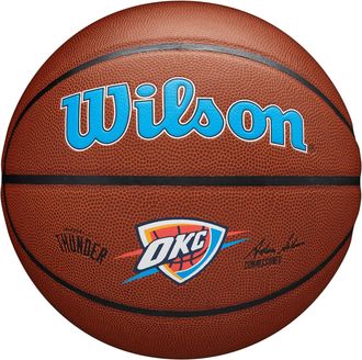 Wilson NBA Team Alliance Basketball, Mit Einer Pure Feel Oberfl&auml;che und Dual Depth Technologie, Verbesserte Luftstabilit&auml;t, Farbe: Braun, Gr&ouml;&szlig;e: 7