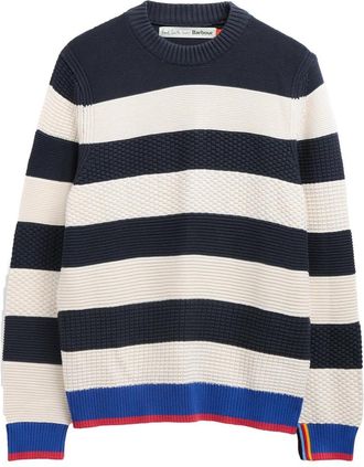 Barbour Paul Smith loves Barbour Rundhalspullover mit Blockstreifen in