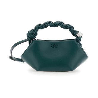 Ganni Femme, Sacs, Vert, Taille: ONE Size Sac &agrave; main &agrave; fermeture magn&eacute;tique