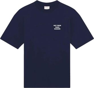 Dr&ocirc;le de Monsieur Homme, Tops, Bleu, Taille: S T-Shirt 100% Cotone