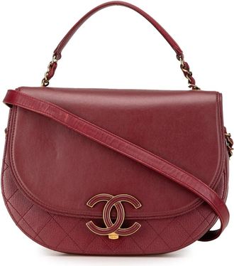 Chanel Hobo Bags - Medium Calfskin Coco Curve Flap - Gr. unisize - in Rot - f&uuml;r Damen