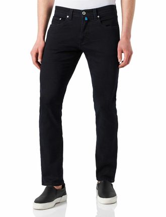 Pierre Cardin Herren Jeans Lyon | M&auml;nner Hose | Tapered Fit | Blue/Black Used Washed | Blue/Black Used 8002 6802 | 42W - 32L