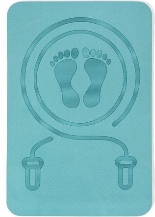 Generic Springseilmatte, rutschfeste Trainingsmatte, Dämpfungskissen, stoßdämpfendes Design, wasserdicht, 40 x 60 cm, für Heimtraining und Cardio-Training