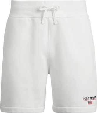 Polo Ralph Lauren Homme, Sport, Blanc, Taille: L Shorts &agrave; cordon de serrage avec logo