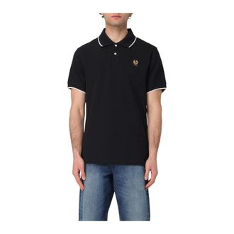 Belstaff Homme, Tops, Noir, Taille: M Trialmaster Tipped Collar Polo