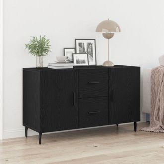 vidaXL Sideboard Schwarz Eiche 100x36x60 cm Holzwerkstoff - Vidaxl
