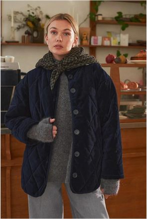 Marlot Paris Manteau Matelass&eacute; Louisa Velours - Collection Femme Marlot Paris