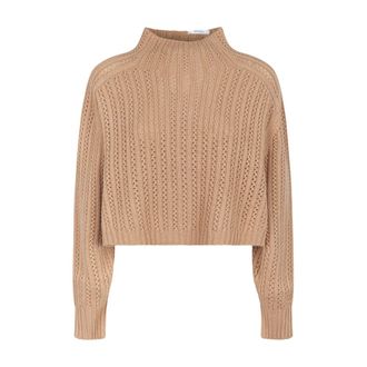 Max Mara Femme, Pulls, Brun, Taille: 44 FR Pull Hodeida Beige