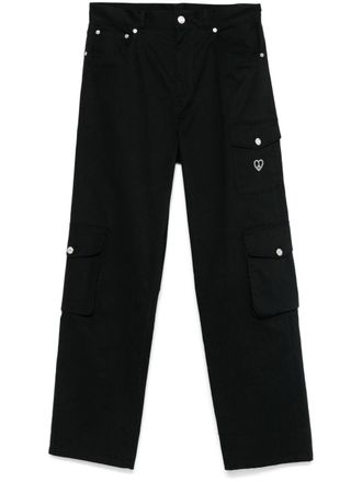 Moschino Cargohose aus Gabardine - Schwarz