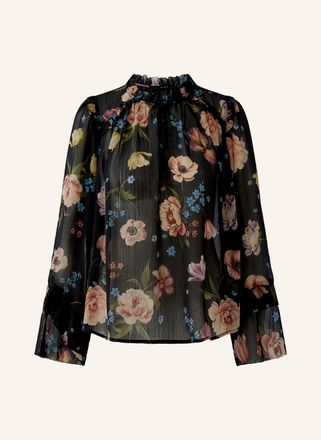 Oui Blusenshirt Mit R&uuml;schen schwarz