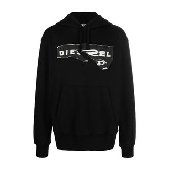 Diesel Casual Style Hoodie - - Sweatshirts & Hoodies - Herren - Schwarzk - XL