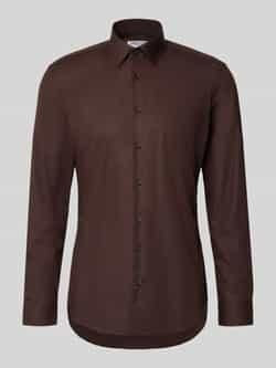 Jake*s Super Slim Fit Business-Hemd mit Kentkragen