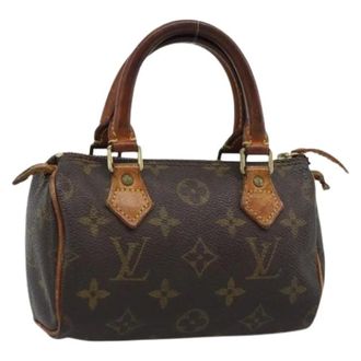 Louis Vuitton Pre-owned Mini Speedy - Femme - Pre-owned - Brun - Taille: ONE Size