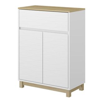 Vicco Armoire Midisch Livia, Blanc, 60x80cm avec tiroir