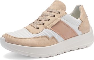 Ara Damen New York Sneaker, Beach,EGGWHITE,APRICOT, 37 EU Weit