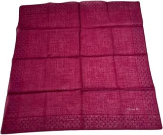 Dior Pre-owned Vintage Scarf - Femme - Pre-owned - Violet - Taille: ONE Size