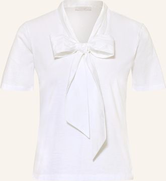 Rich & Royal Blusenshirt Mit Schluppe weiss