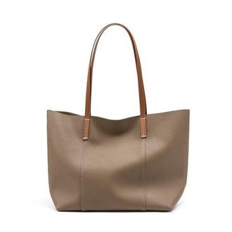 Generic Grand sac fourre-tout pour femme - Sac &agrave; main &agrave; bandouli&egrave;re en cuir v&eacute;g&eacute;talien - Sac &agrave; main hobo d&eacute;contract&eacute; - Sacs l&eacute;gers sous les bras - Navetteur, 