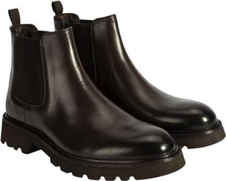 Desa Mocassins en Cuir Man - &Agrave; Enfiler, Bout Rond, Talon Plat, Respirants | Brun - 41