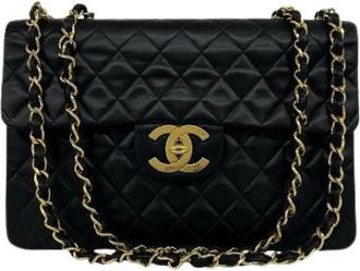 Chanel Pre-owned Sac bandouli&egrave;re 2-en-1 en cuir dagneau Matelass&eacute; - Femme - Pre-owned - Noir - Taille: ONE Size